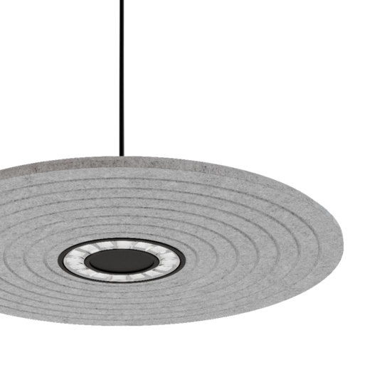 SOUNDCATCHER – Shaping sound and light – Acoustic luminaire I xilence